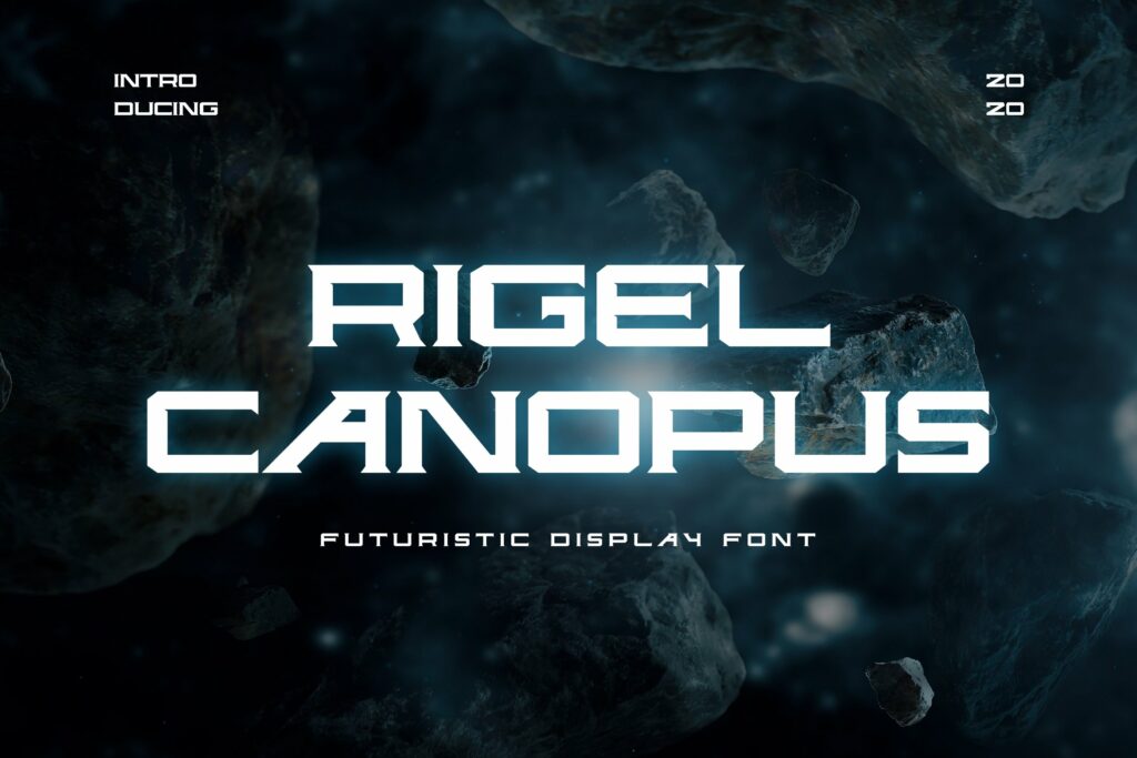 Rigel Canopus Futuristic Font – MasterBundles