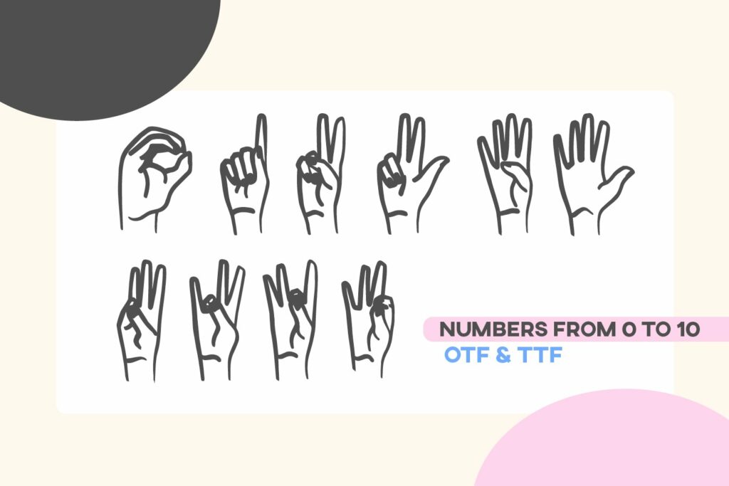 ASL Font American Sign Language Type – MasterBundles