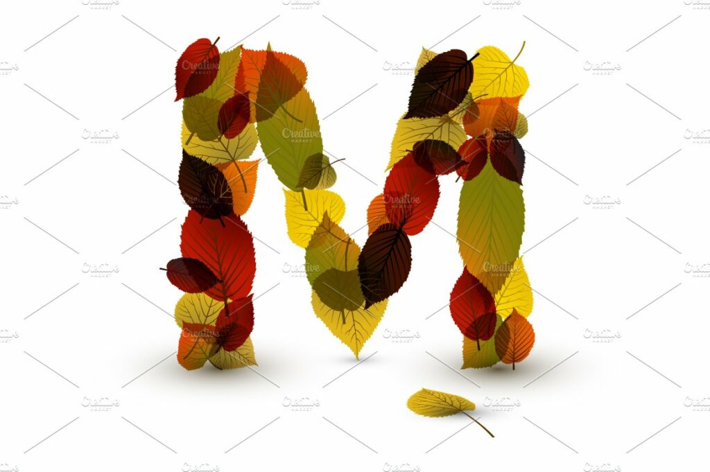 Autumn Leaf Alphabet – MasterBundles