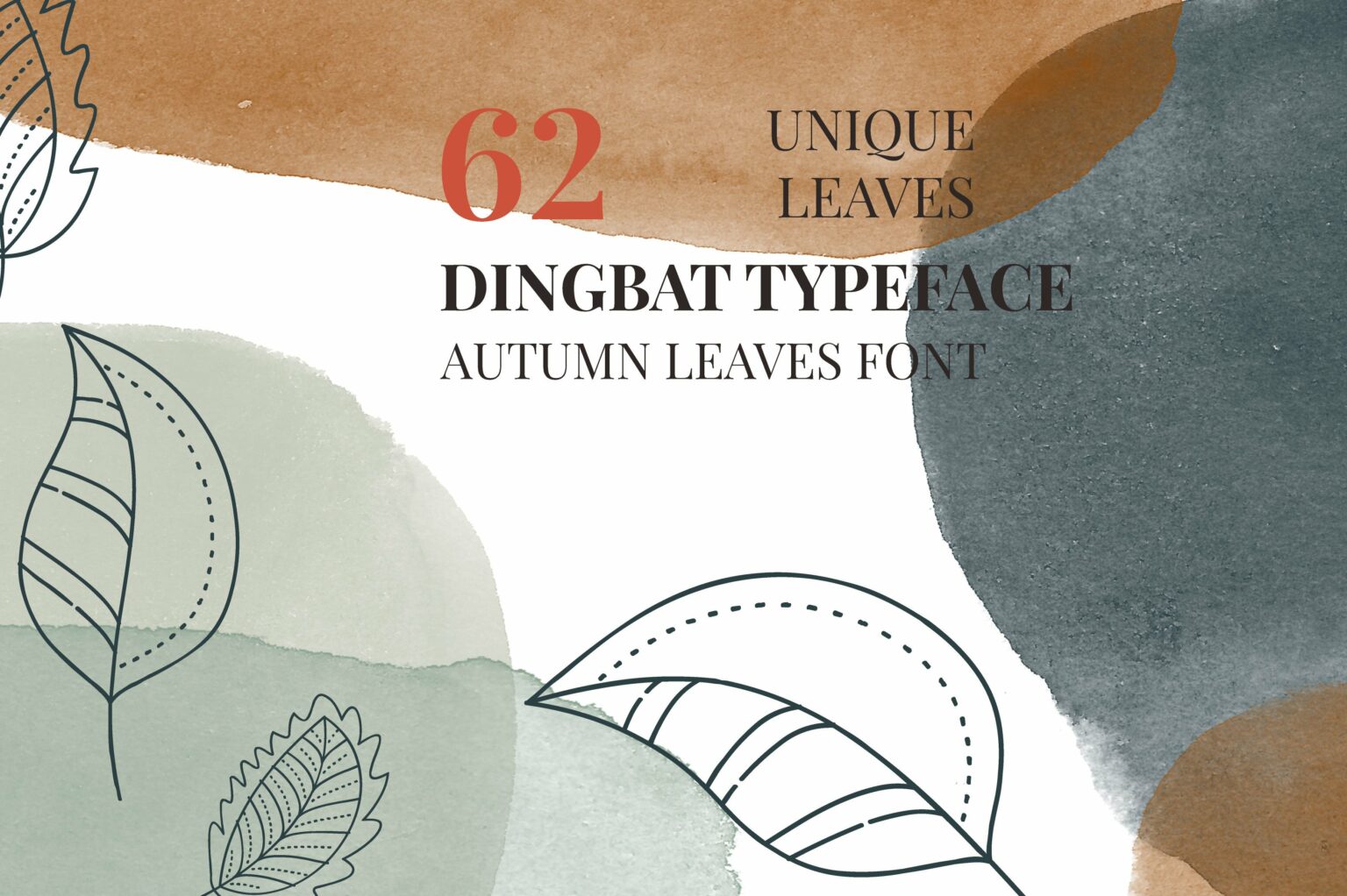 Autumn Leaves Dingbats Font – MasterBundles