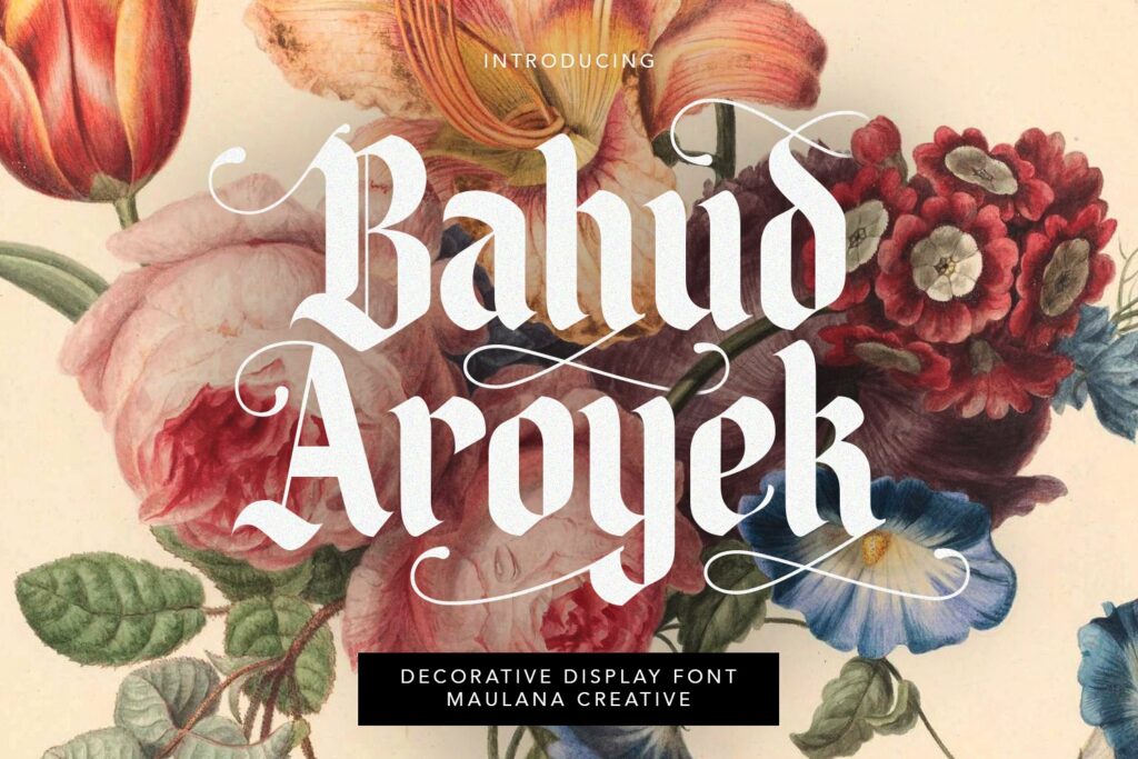 Bahud Aroyek Decorative Display Font – MasterBundles