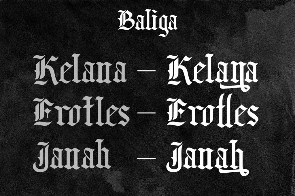 Baliga Blackletter – MasterBundles