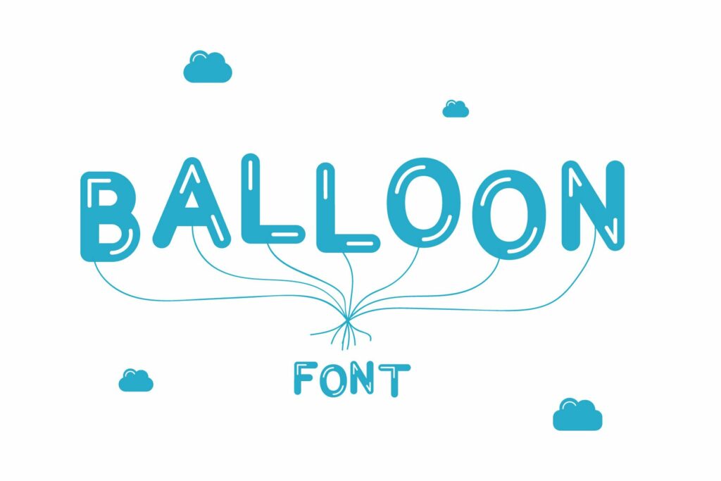 Vector Font. Balloon – MasterBundles
