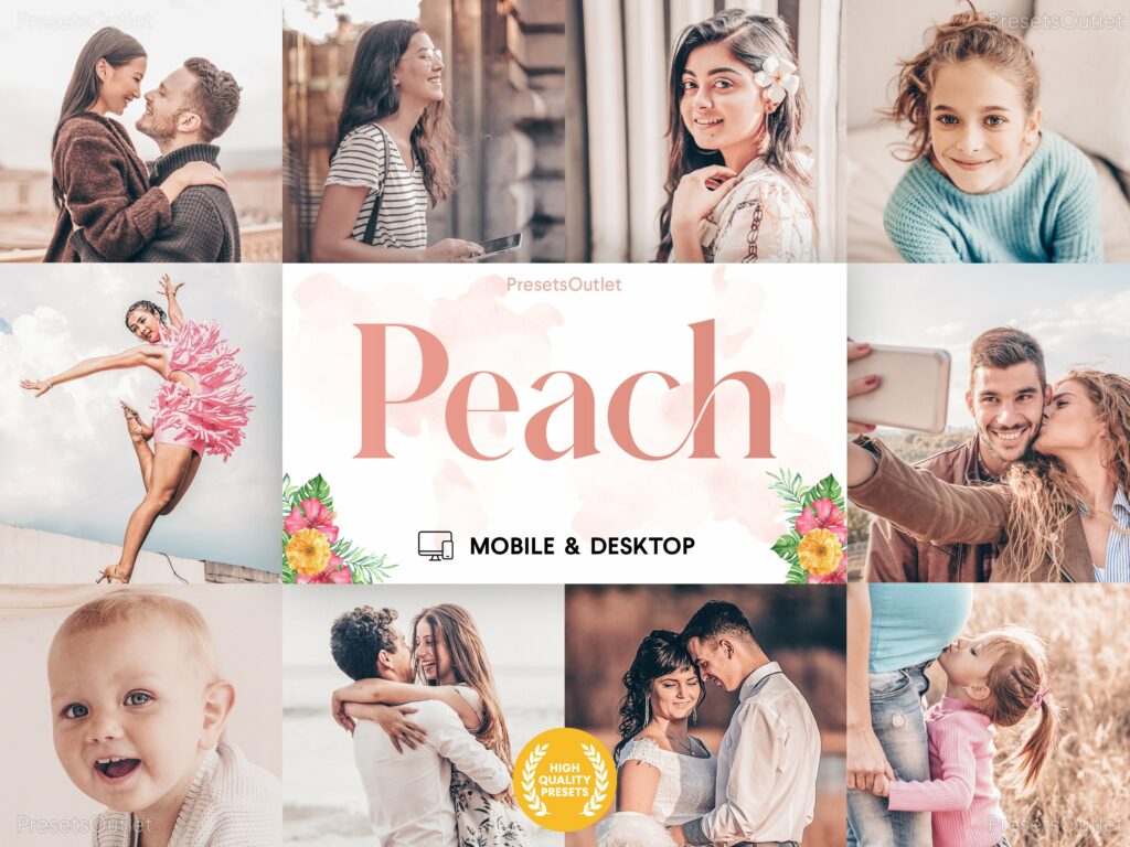 12 Peach Tones Lightroom Presets – MasterBundles