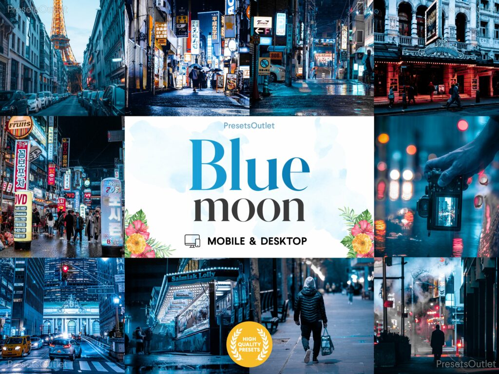6 Blue Moon Lightroom Presets – MasterBundles