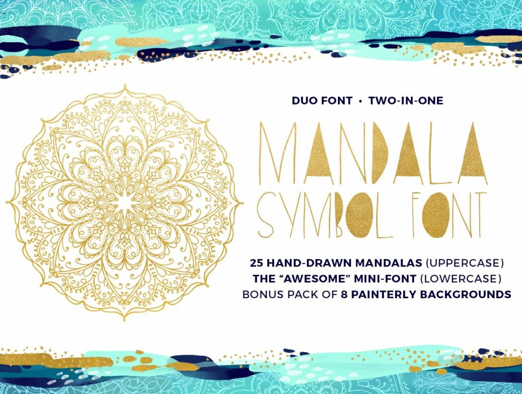 Mandala Symbols Font – MasterBundles