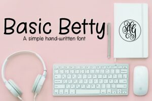 Basic Betty handwriting font – MasterBundles