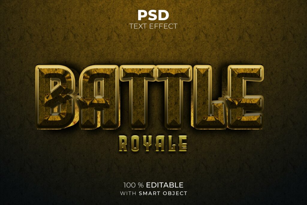 Battle Royale 3D text effect – MasterBundles