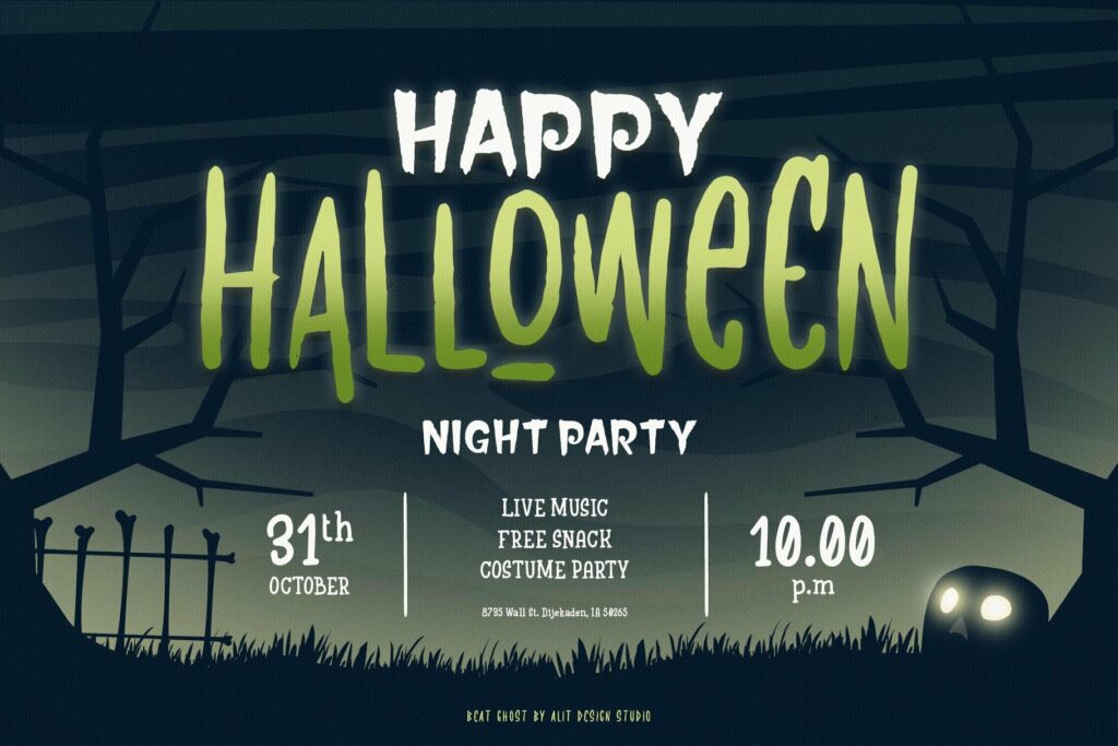 Beat Ghost Typeface – MasterBundles