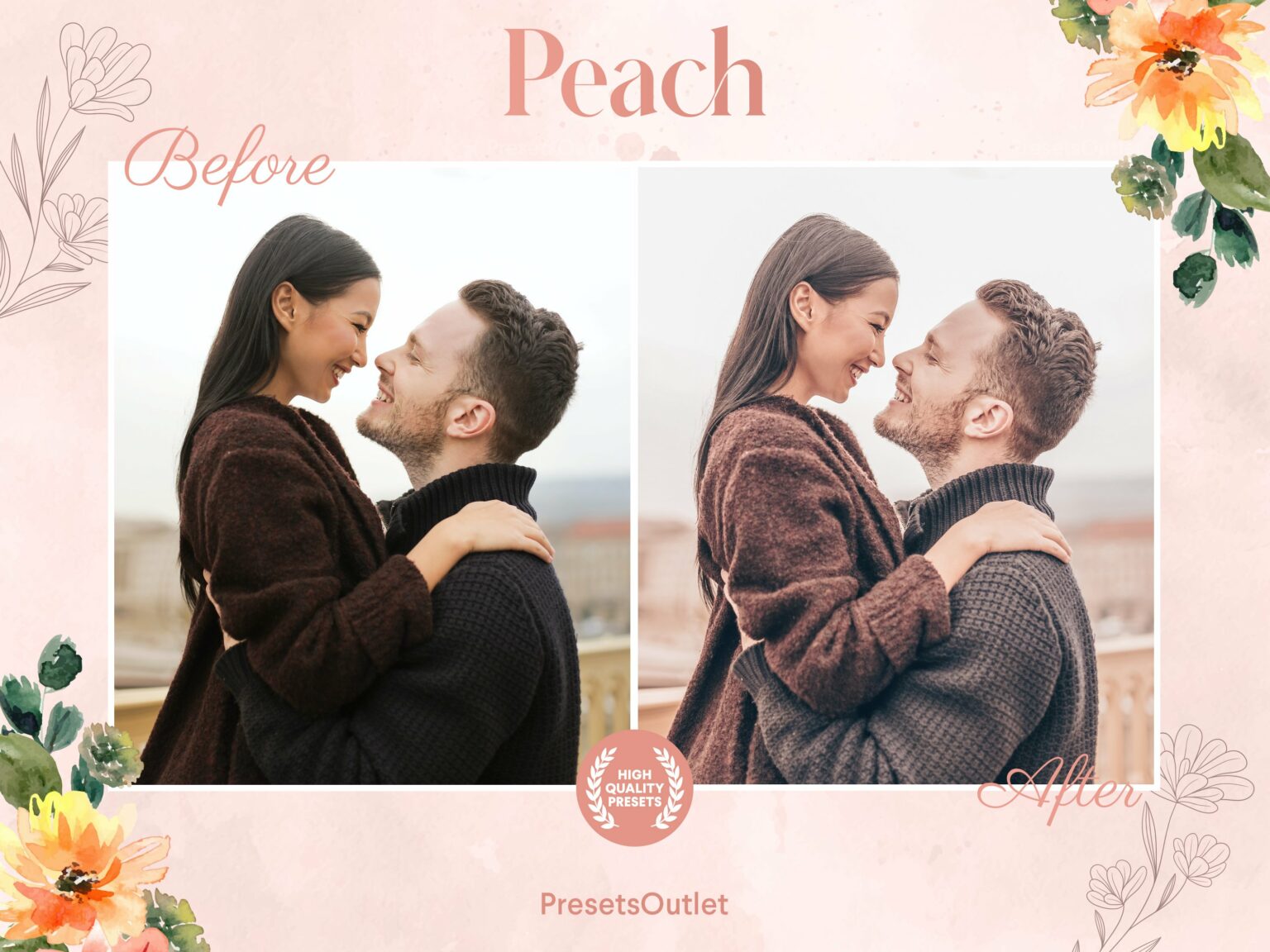 12 Peach Tones Lightroom Presets – MasterBundles