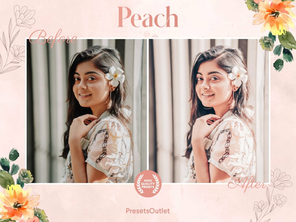 12 Peach Tones Lightroom Presets – MasterBundles