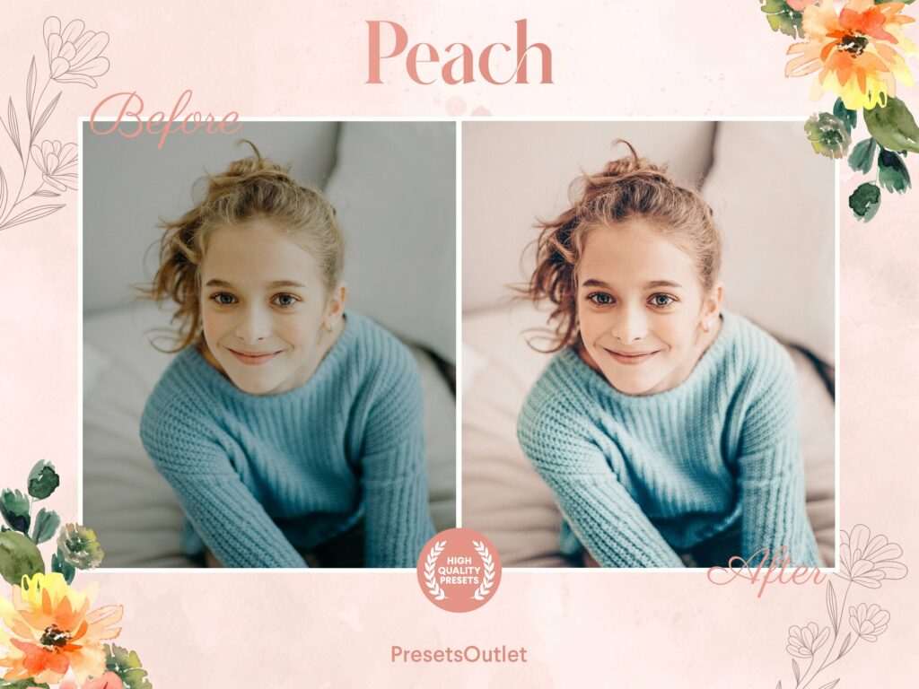 12 Peach Tones Lightroom Presets – MasterBundles