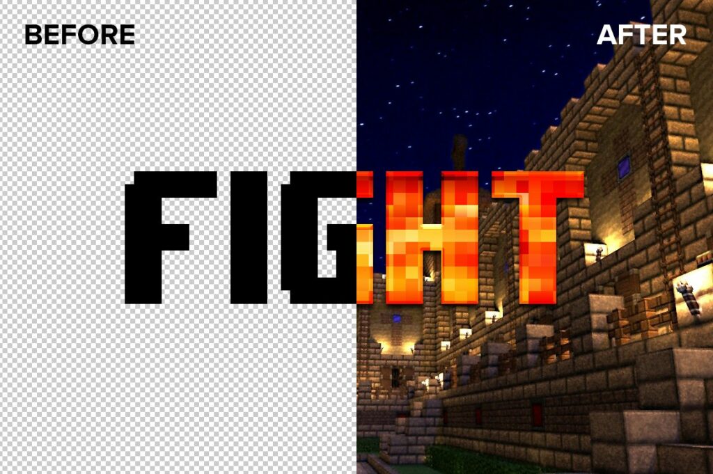 8-Bit Arcade Photoshop Layer Styles – MasterBundles