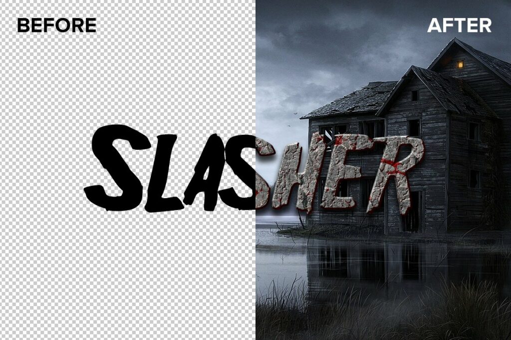 Horror Text Styles for Photoshop – MasterBundles