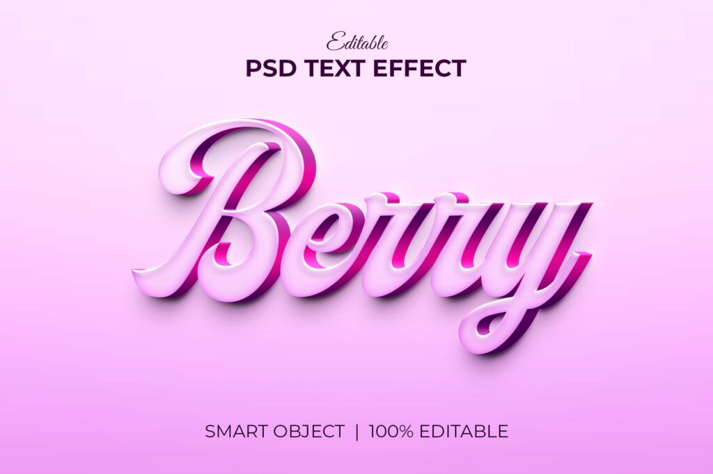 Editable 3D Text Effect PSD Bundle – MasterBundles