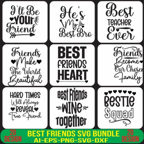 Best Friends SVG Bundle - MasterBundles
