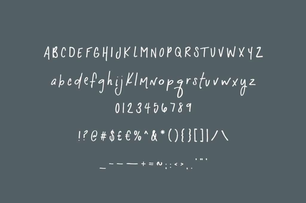 Skylight / hand lettered font – MasterBundles
