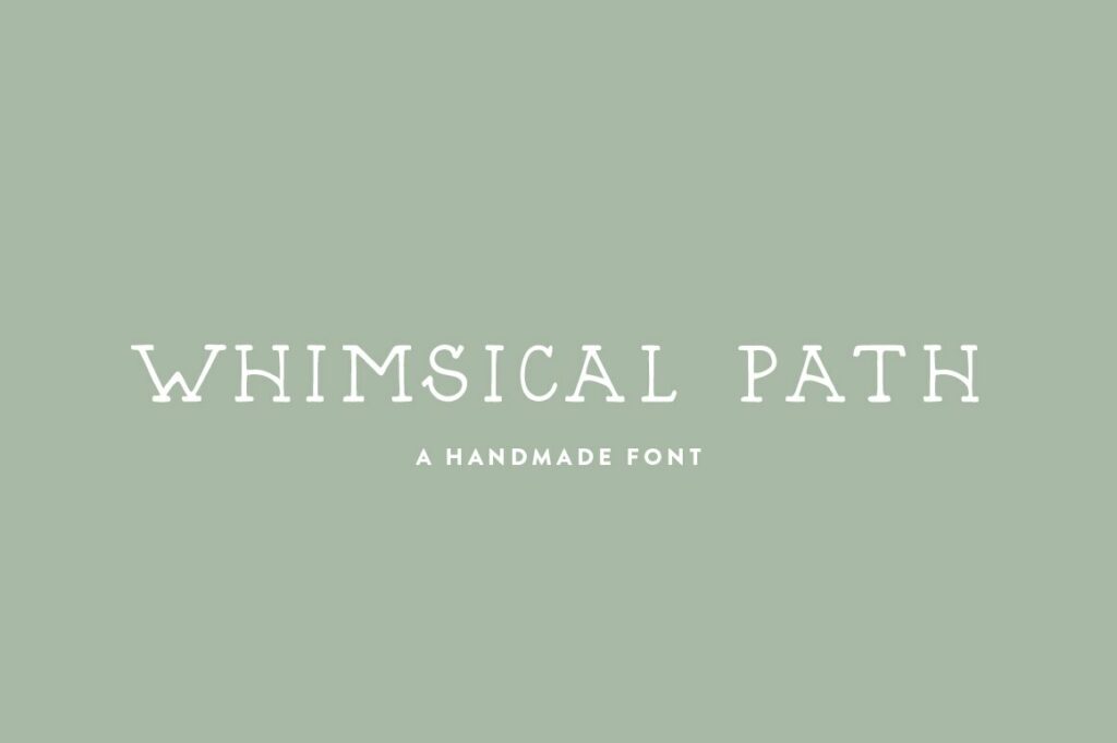 Whimsical Path / hand lettered font – MasterBundles