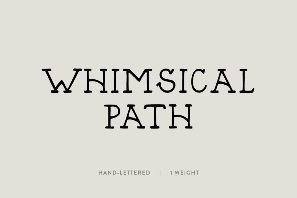 Whimsical Path / hand lettered font – MasterBundles