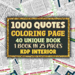 1000 Quotes Coloring Pages Bundle - MasterBundles