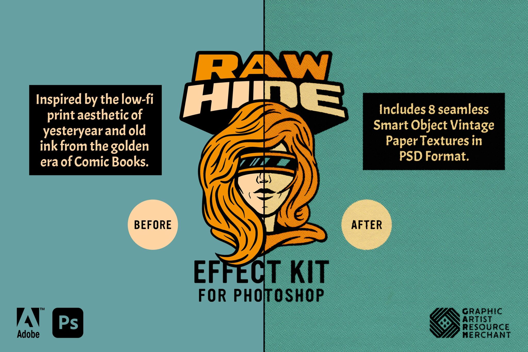 Raw Hide Photoshop Effect Kit – MasterBundles