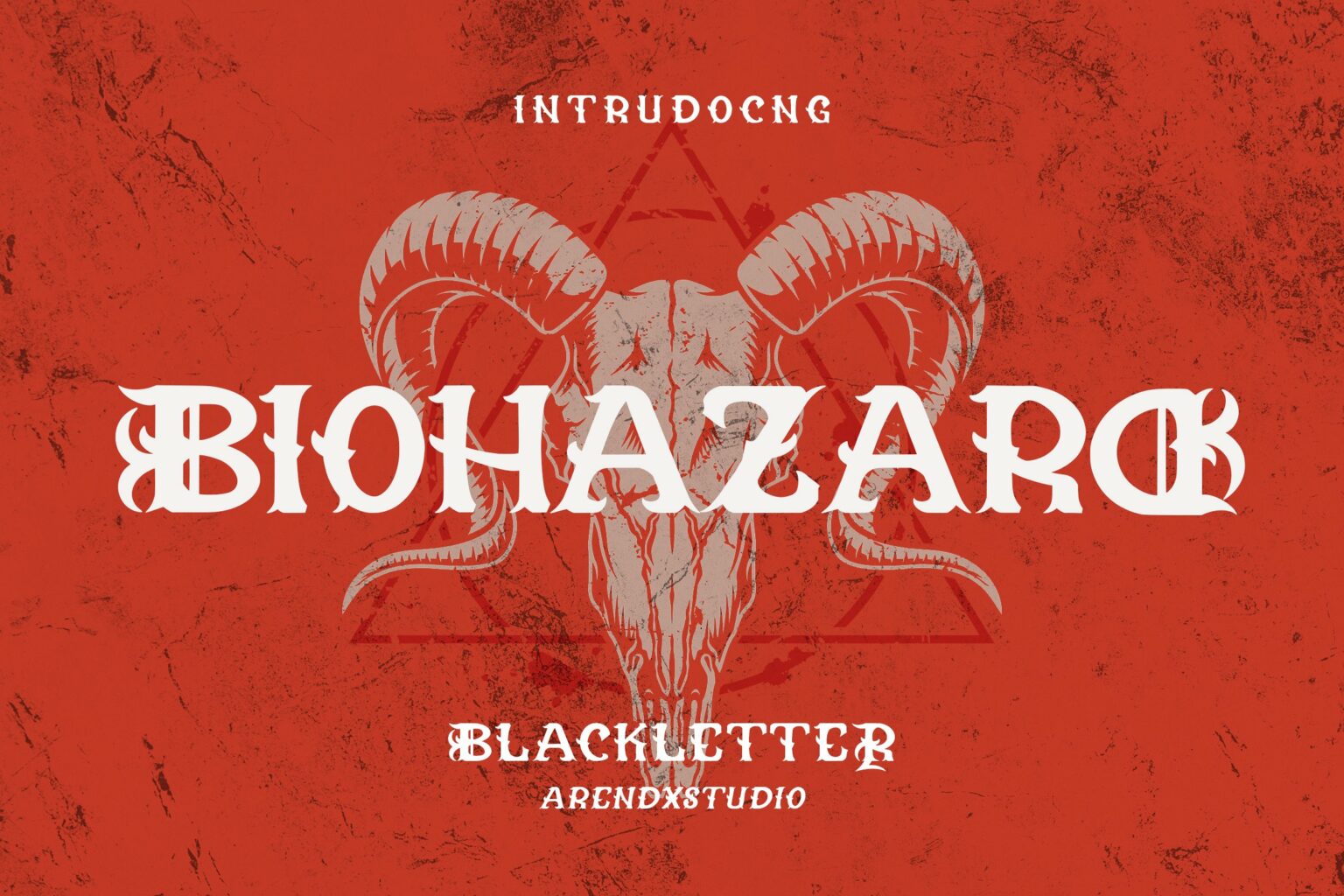 Biohazard - Blackletter Font – MasterBundles