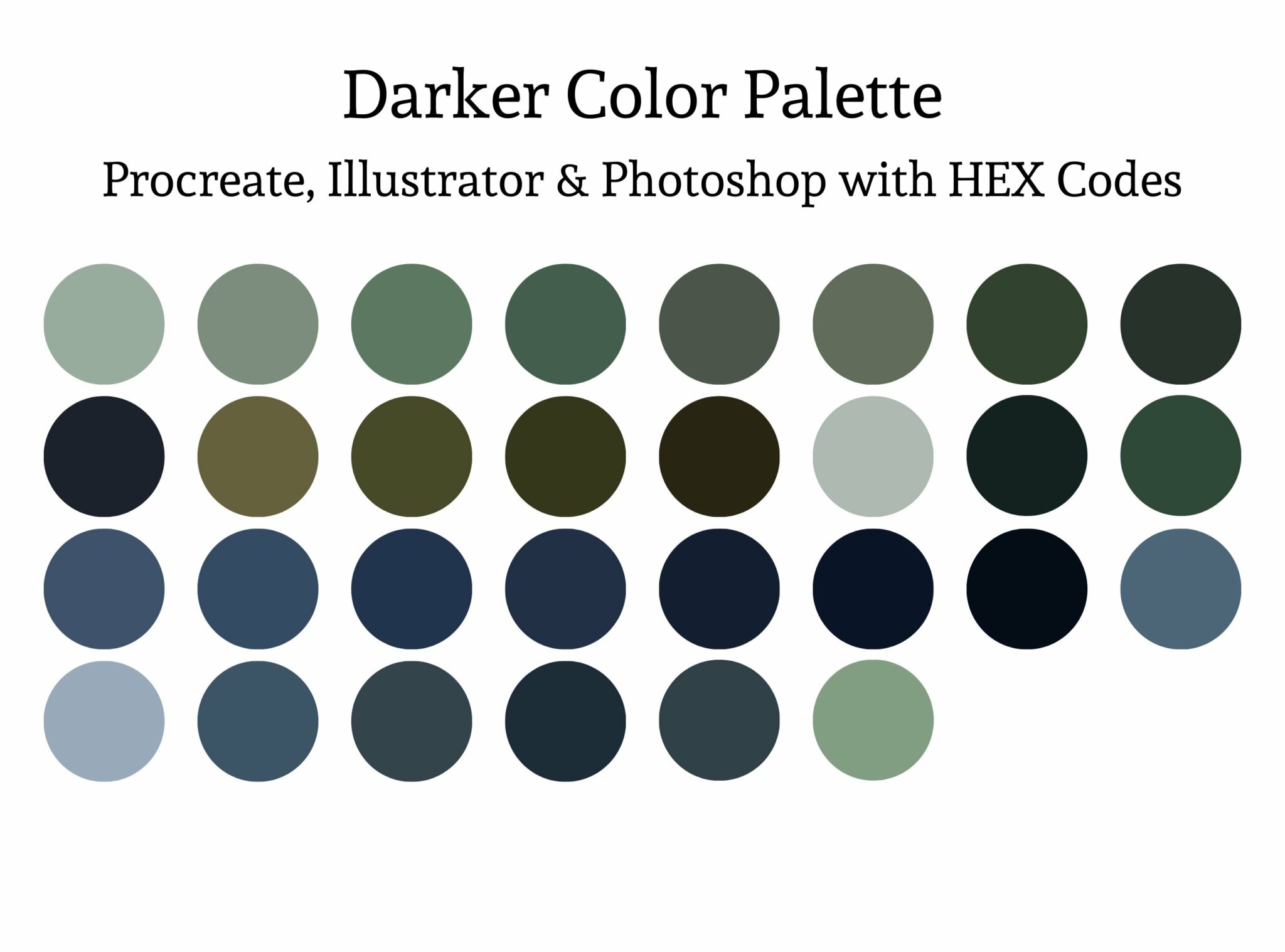 Color Palette Procreate Illustrator – MasterBundles
