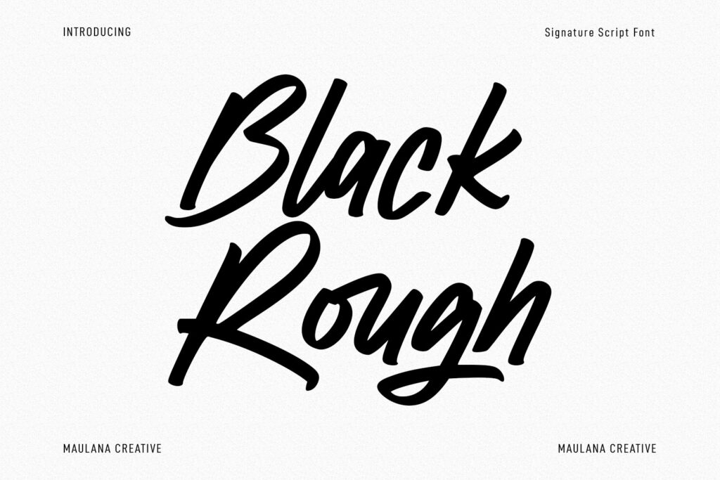 Black Rough Script Font – MasterBundles