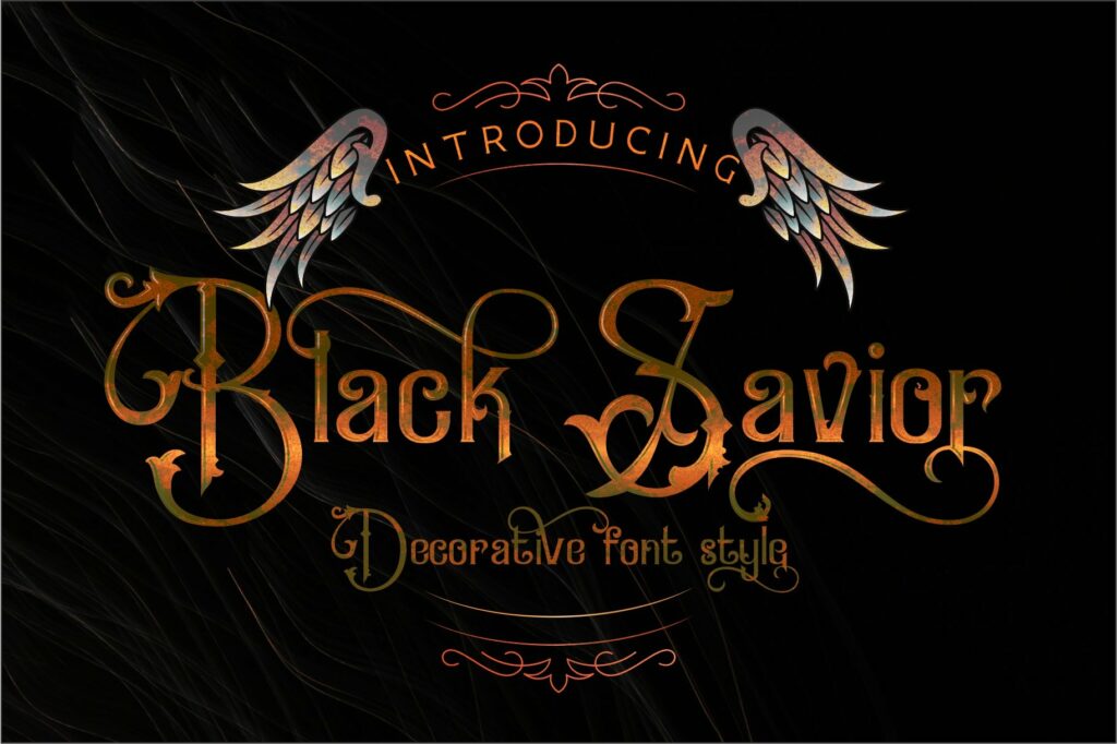 Black Savior Victorian retro Font – MasterBundles