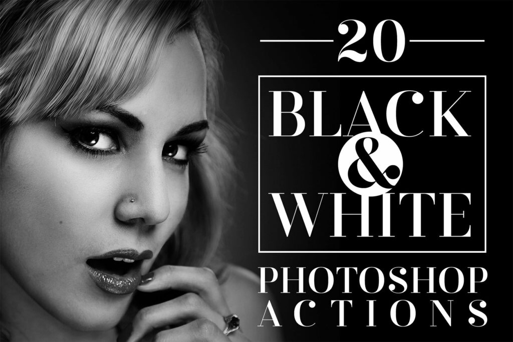 Black & White Photo Effect Actions – MasterBundles