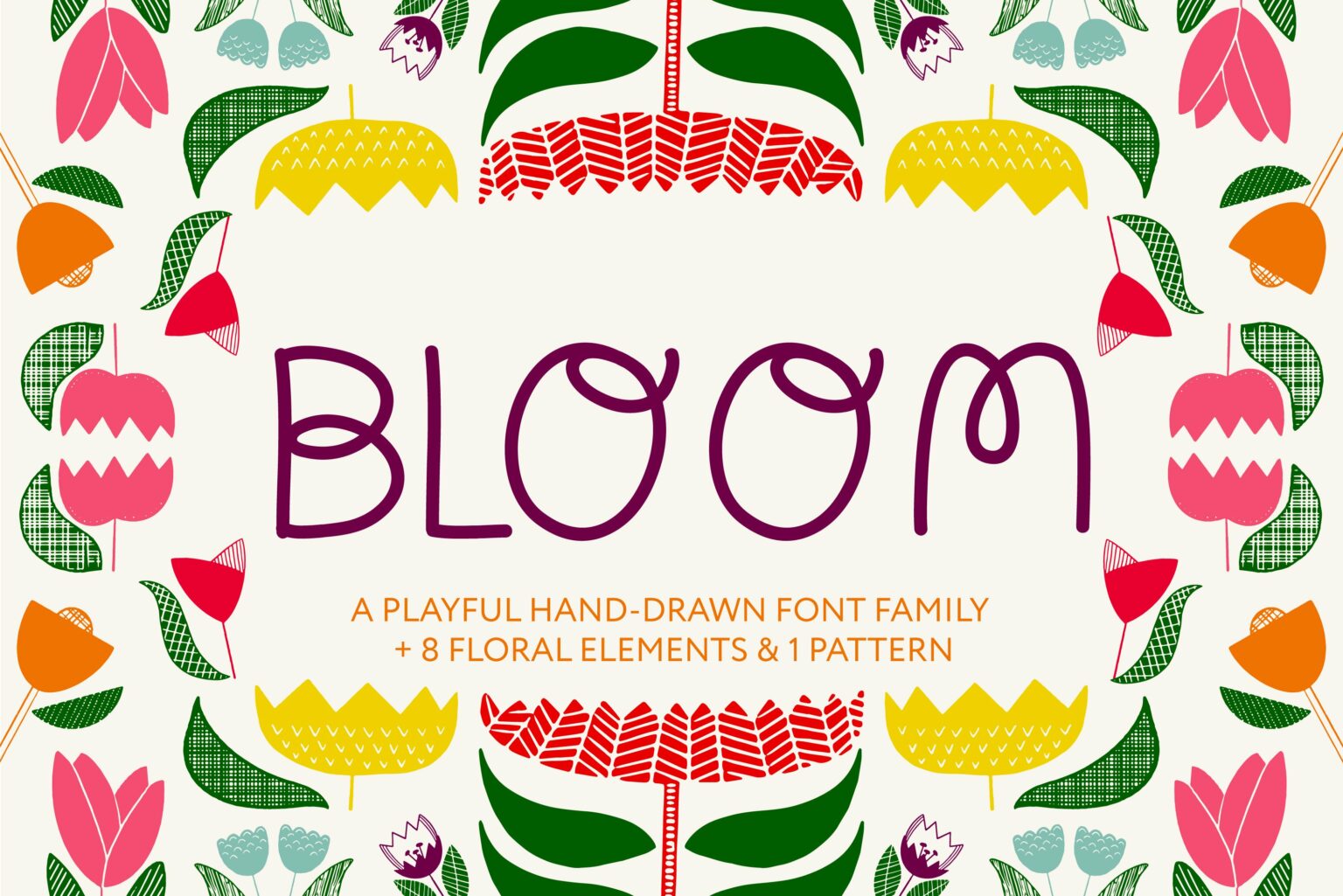 Bloom | A Playful Hand-Drawn Font – MasterBundles