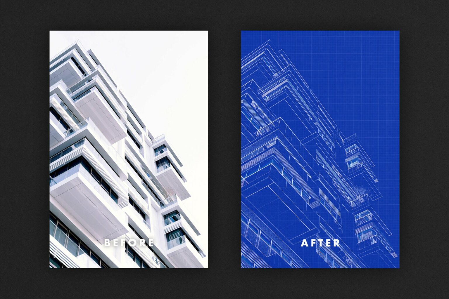 Blueprint Effect for Posters – MasterBundles