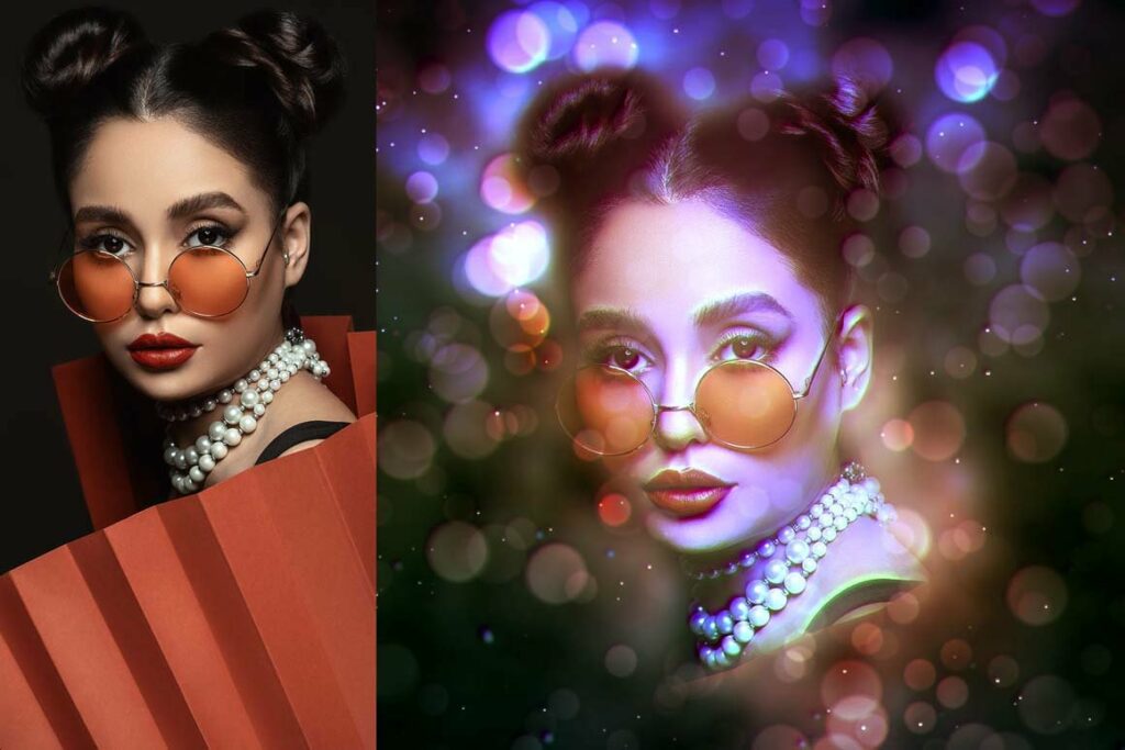 Bokeh Dual Color Photoshop Action – MasterBundles