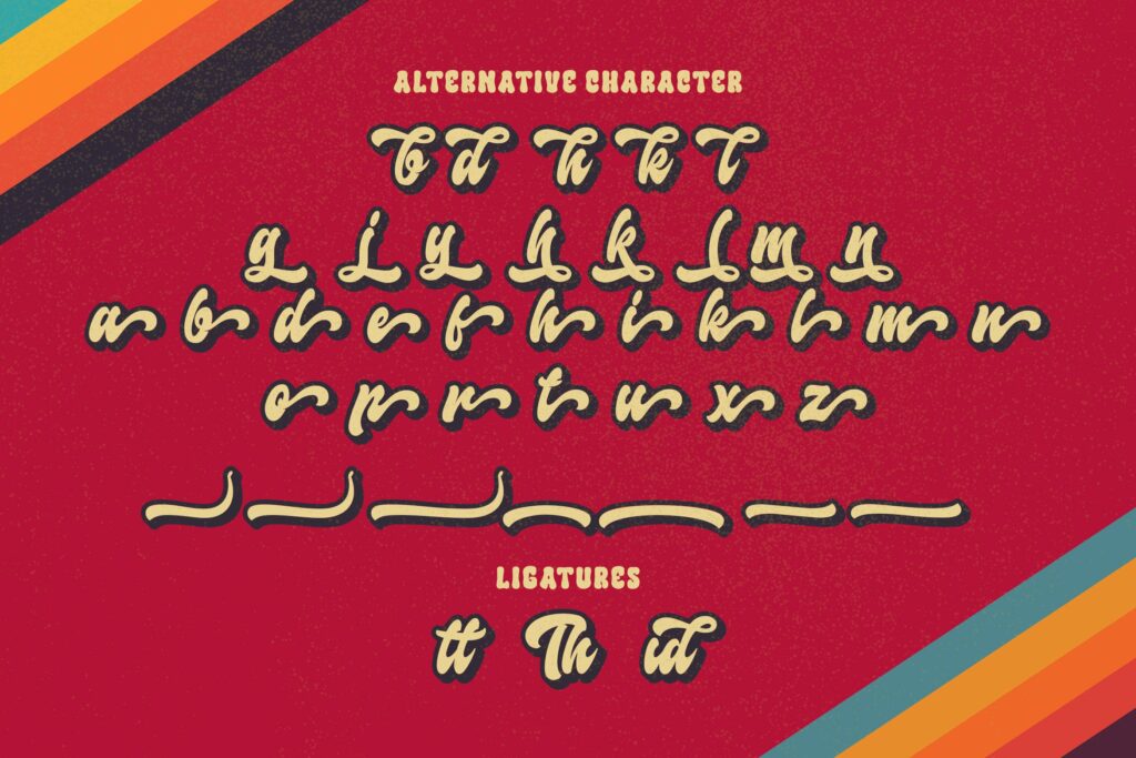 Boldy Skyline a Retro Script Font – MasterBundles