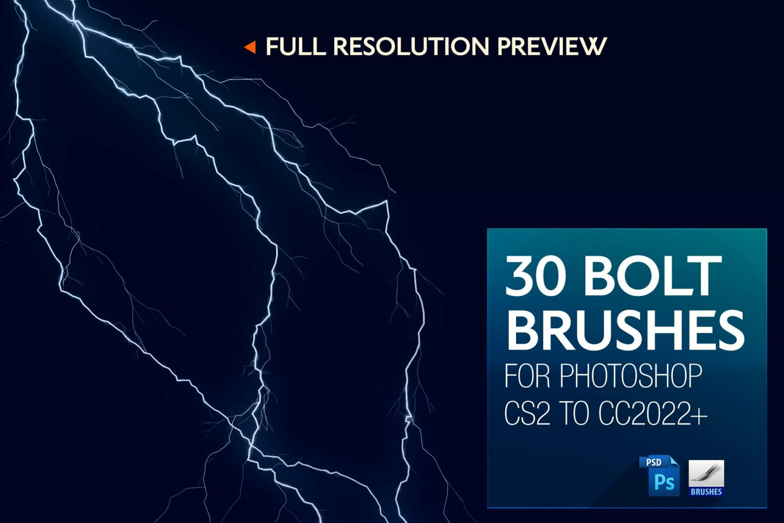 30 Bolt Brushes for PS CS2 to CC202+ – MasterBundles