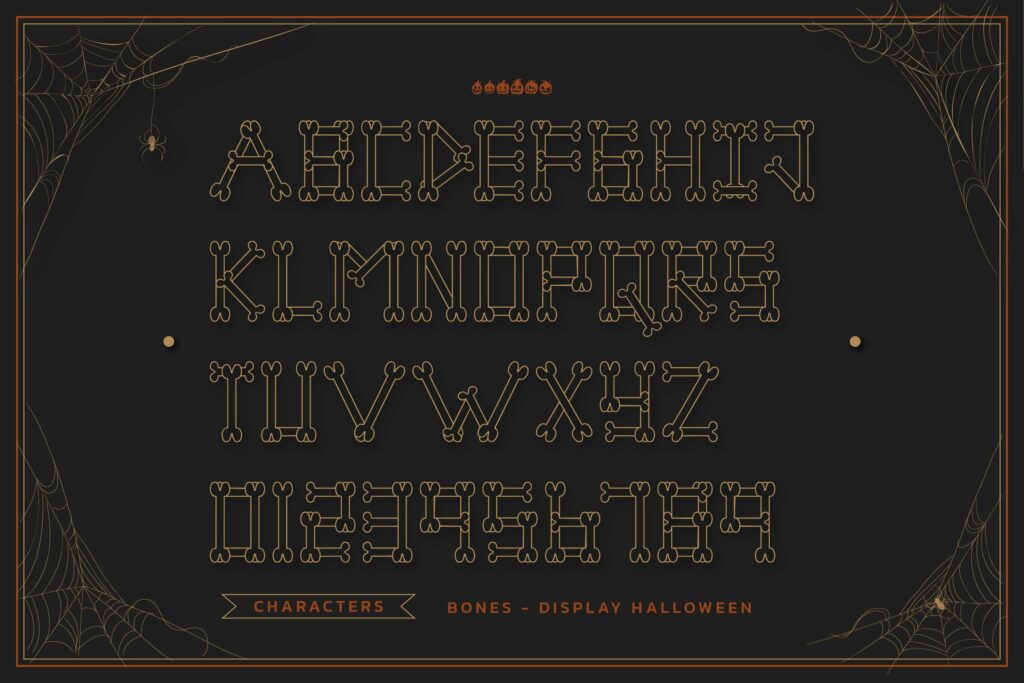 Bones Halloween Display Font – MasterBundles