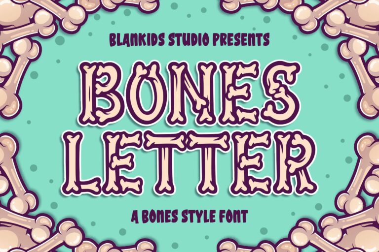 Bones Letter a Bones Style Font – MasterBundles