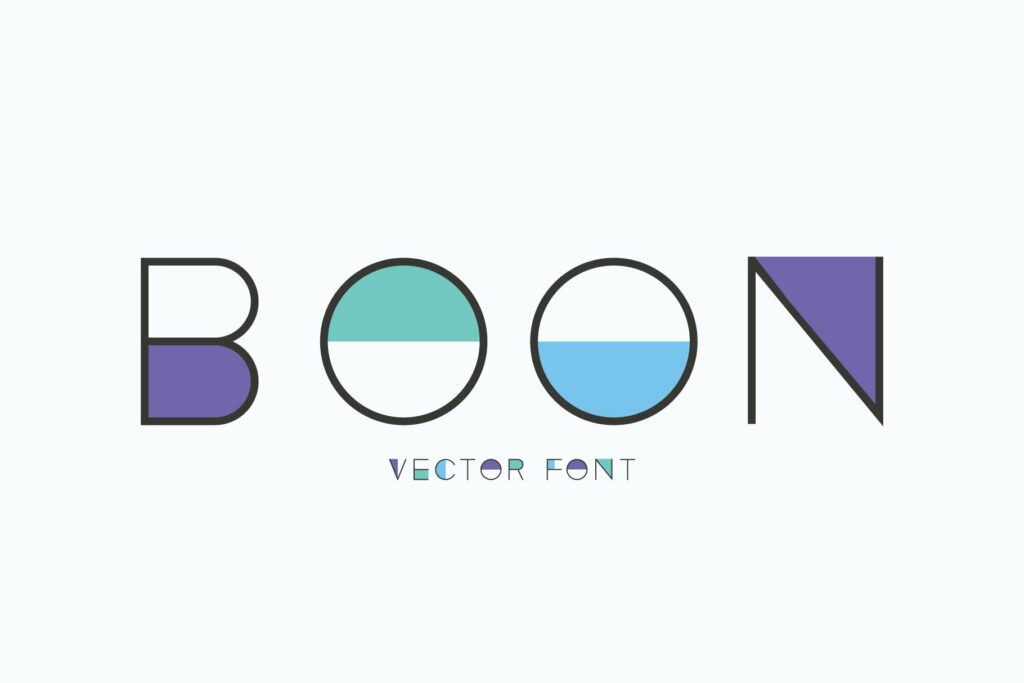 Vector Font. Boon – MasterBundles