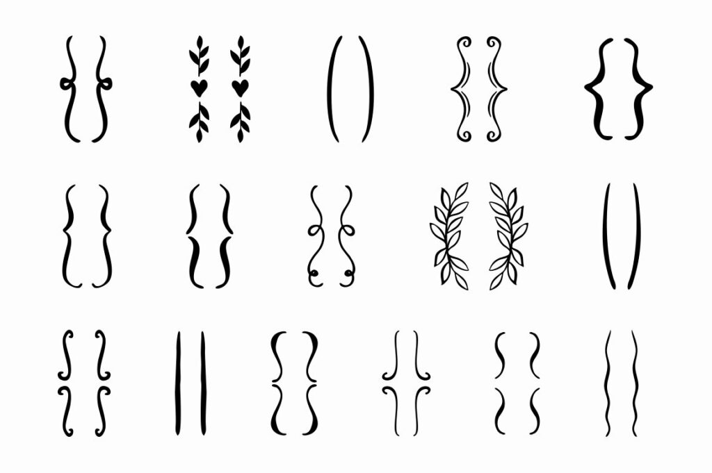 Hand drawn brackets set – MasterBundles