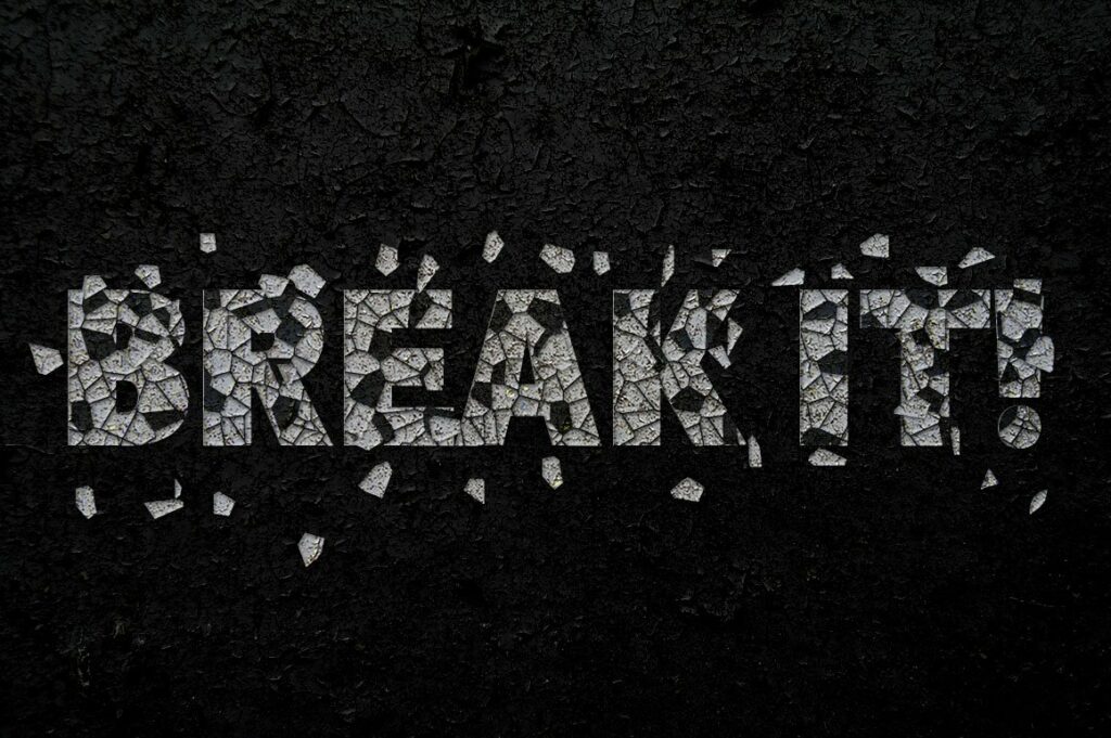 Break It! Photoshop Script – MasterBundles