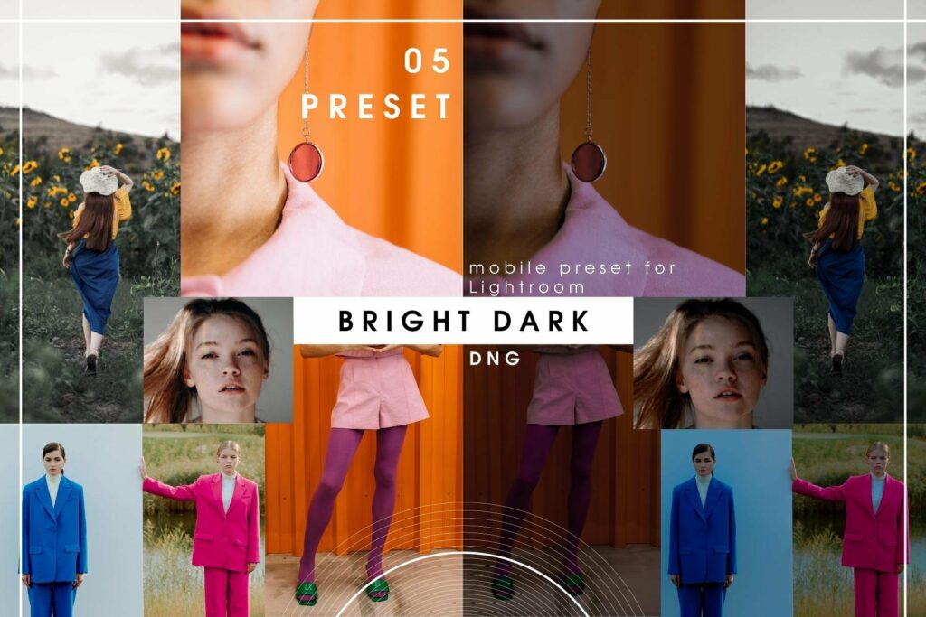 Bright Dark. Trendy Dark Preset. – MasterBundles