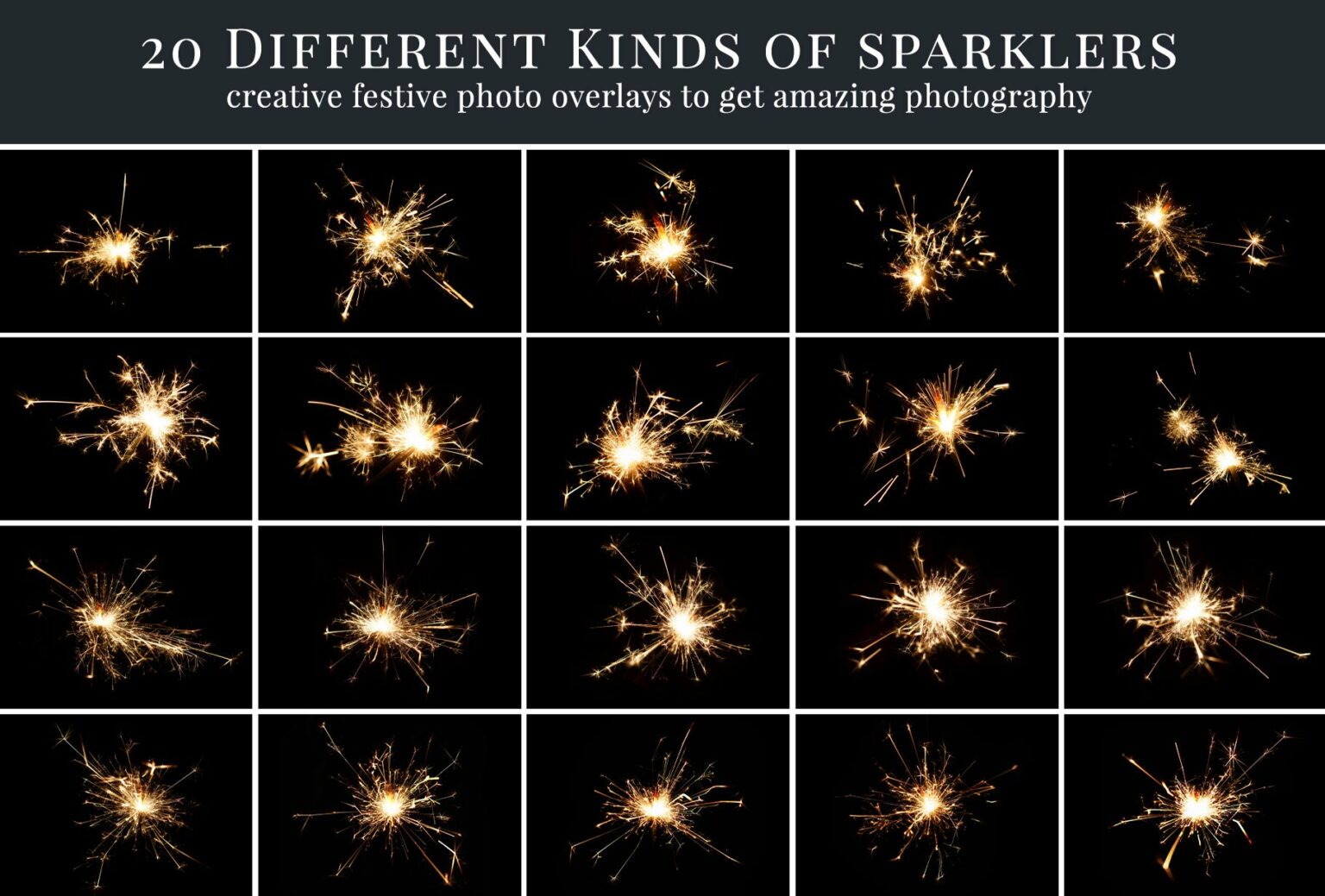 Bright Sparklers photo overlays – MasterBundles