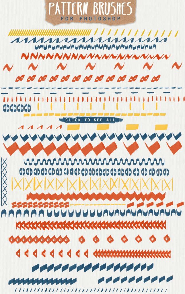 Handrawn PS & AI brushes & patterns – MasterBundles