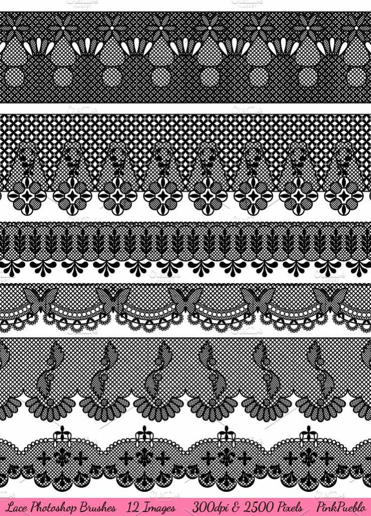 Lace Photoshop Brushes – MasterBundles