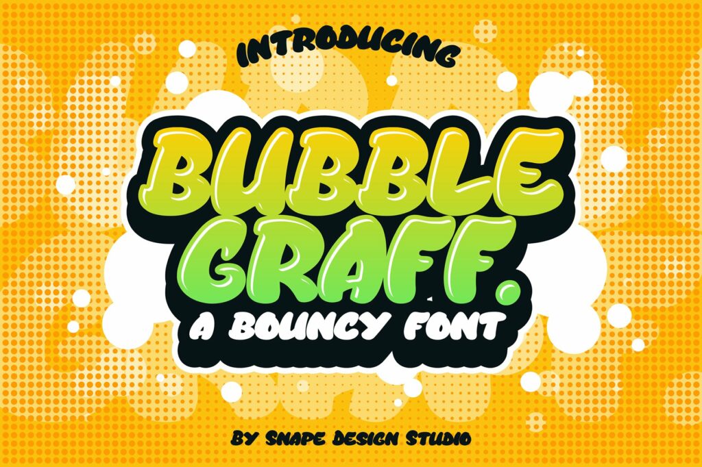 Bubble Graff - Bouncy Font – MasterBundles