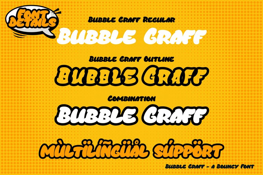 Bubble Graff - Bouncy Font – MasterBundles
