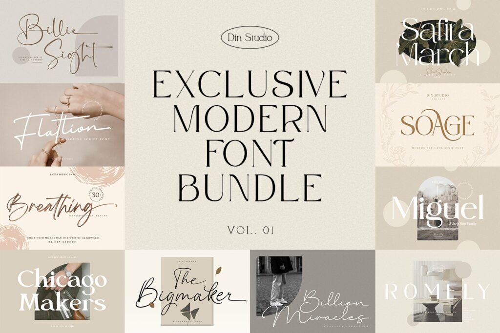 SALE - Exclusive Modern Font Bundle – MasterBundles