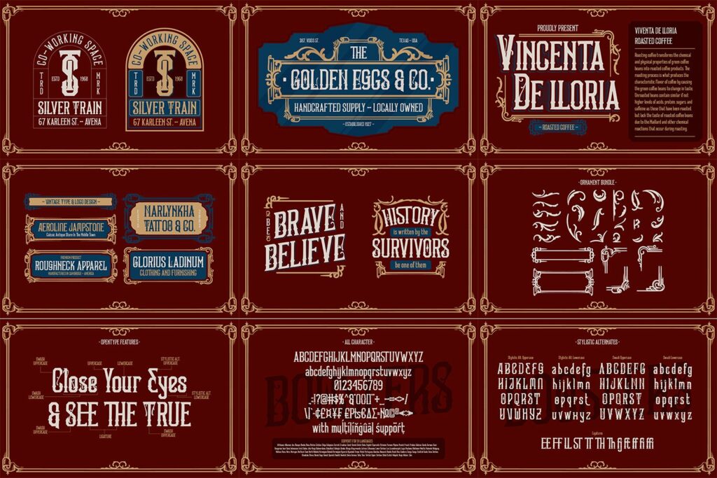 Vintage Font Bundle – MasterBundles