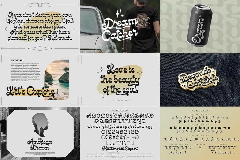 Vintage Retro Script Font Bundle – MasterBundles