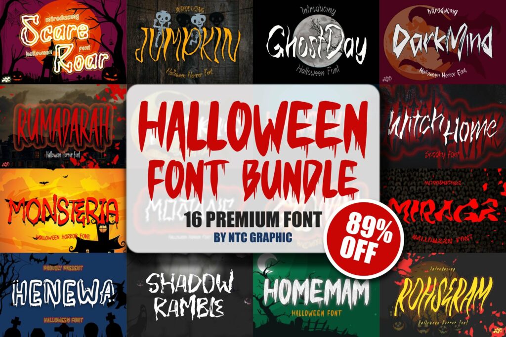 Halloween Font Bundle SALE!! – MasterBundles